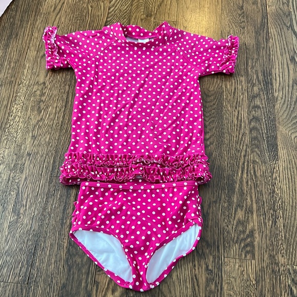 Ruffle Butts | Swim | Ruffle Butts Classic Short Sleeve Rash Guard Swimsuit | Poshmark